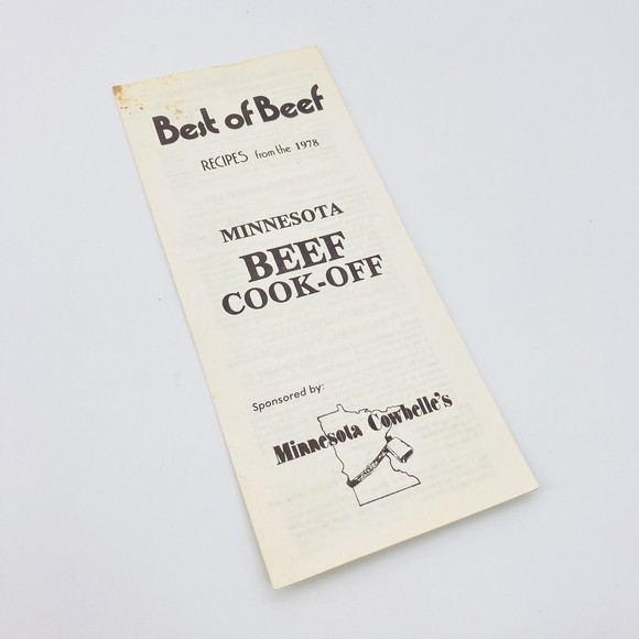 Kitchen | 1978 Minnesota Beef Cookoff Recipes Bookletcookbook Mn ...